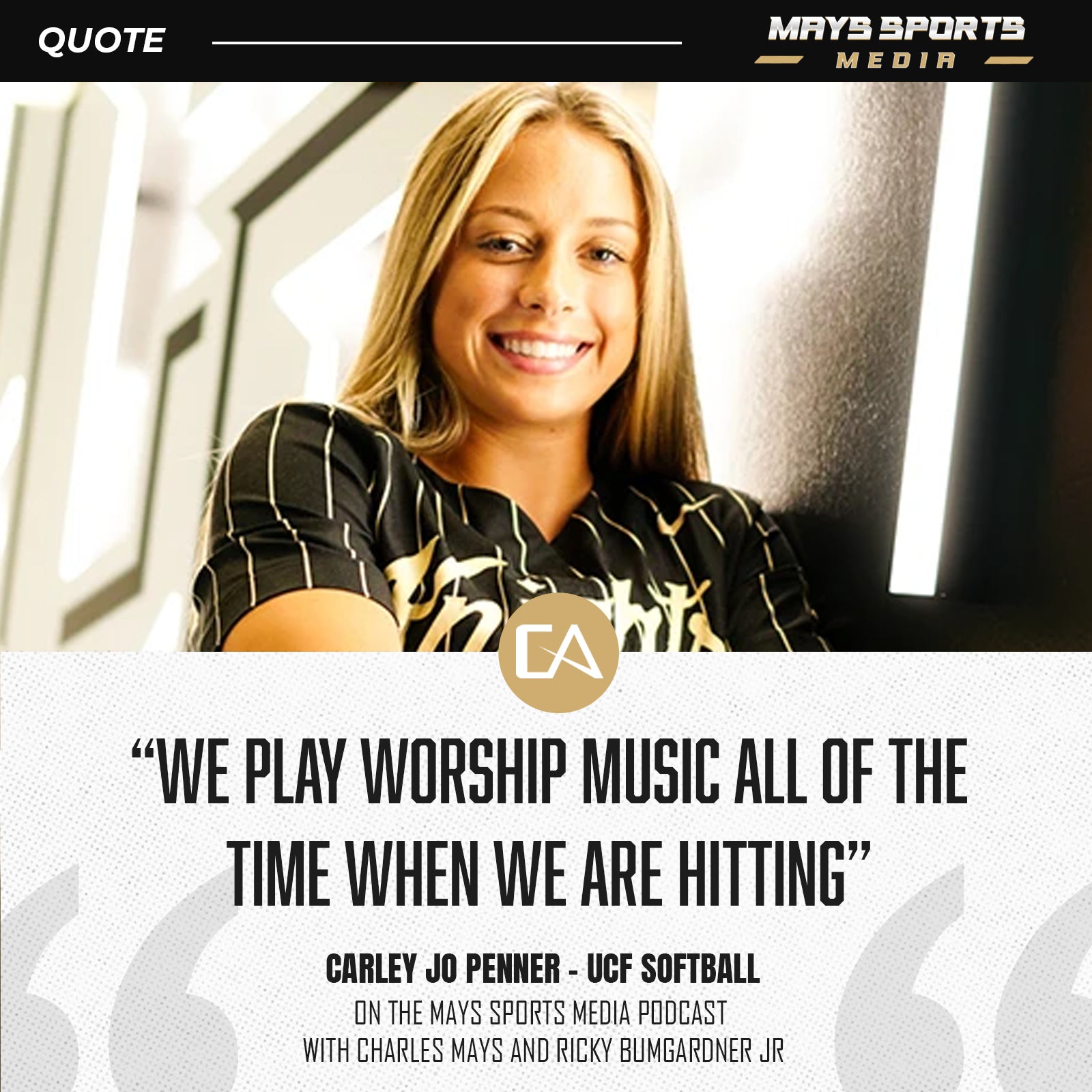 Faith and Softball remain the center for UCF Senior Carley Jo Penner ...